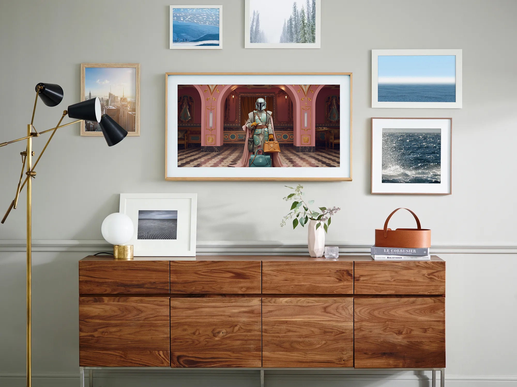 Samsung Frame TV Art the Mandalorian Star Wars Wes Anderson Style Patel ...