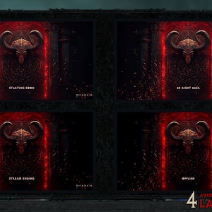 NEW! Diablo 4 Twitch Stream Overlay | Mega Pack | Overlay Stream Pack ...