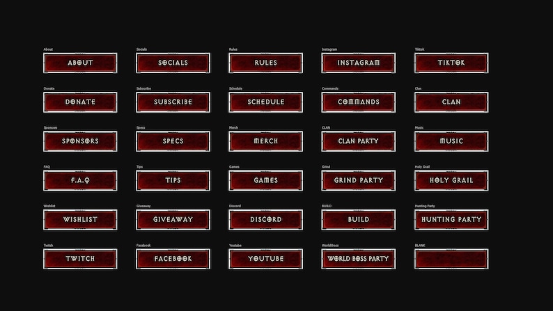 NEW! Diablo 4 Twitch Stream Overlay | Mega Pack | Overlay Stream Pack - for Twitch, Youtube ...