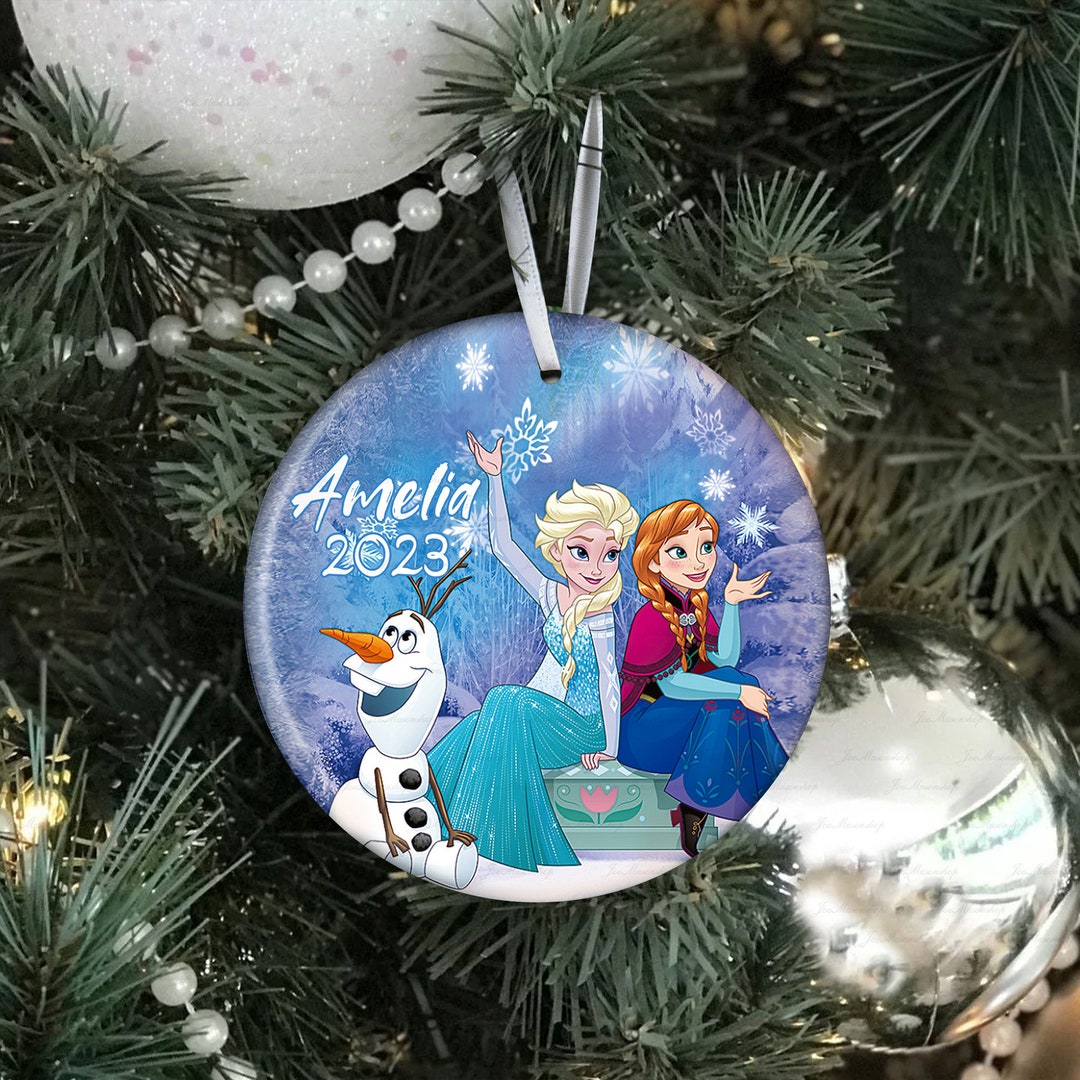 Personalized Frozen Ornament Elsa Christmas Ornament Elsa - Etsy