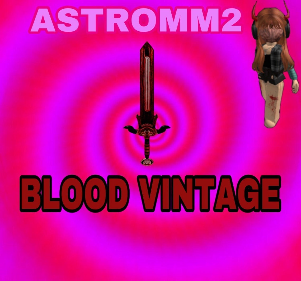 BLOOD VINTAGE MM2 ROBLOX very Cheap read Item Details - Etsy UK