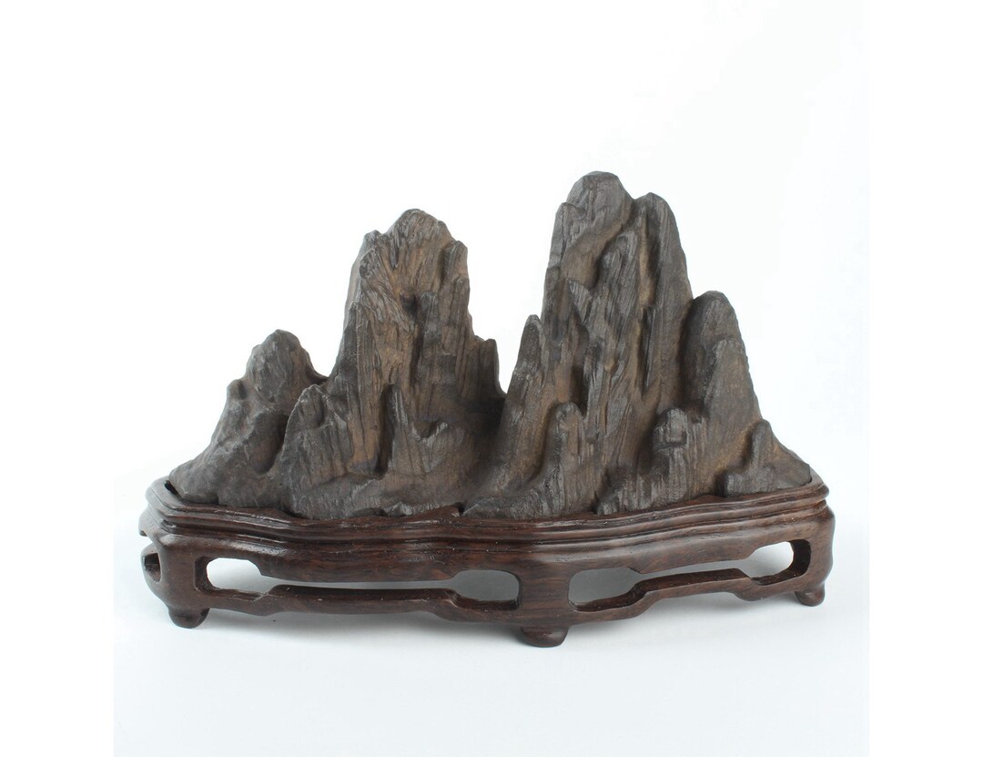 Antique Chinese Stone Carving Statue With Stand - Etsy