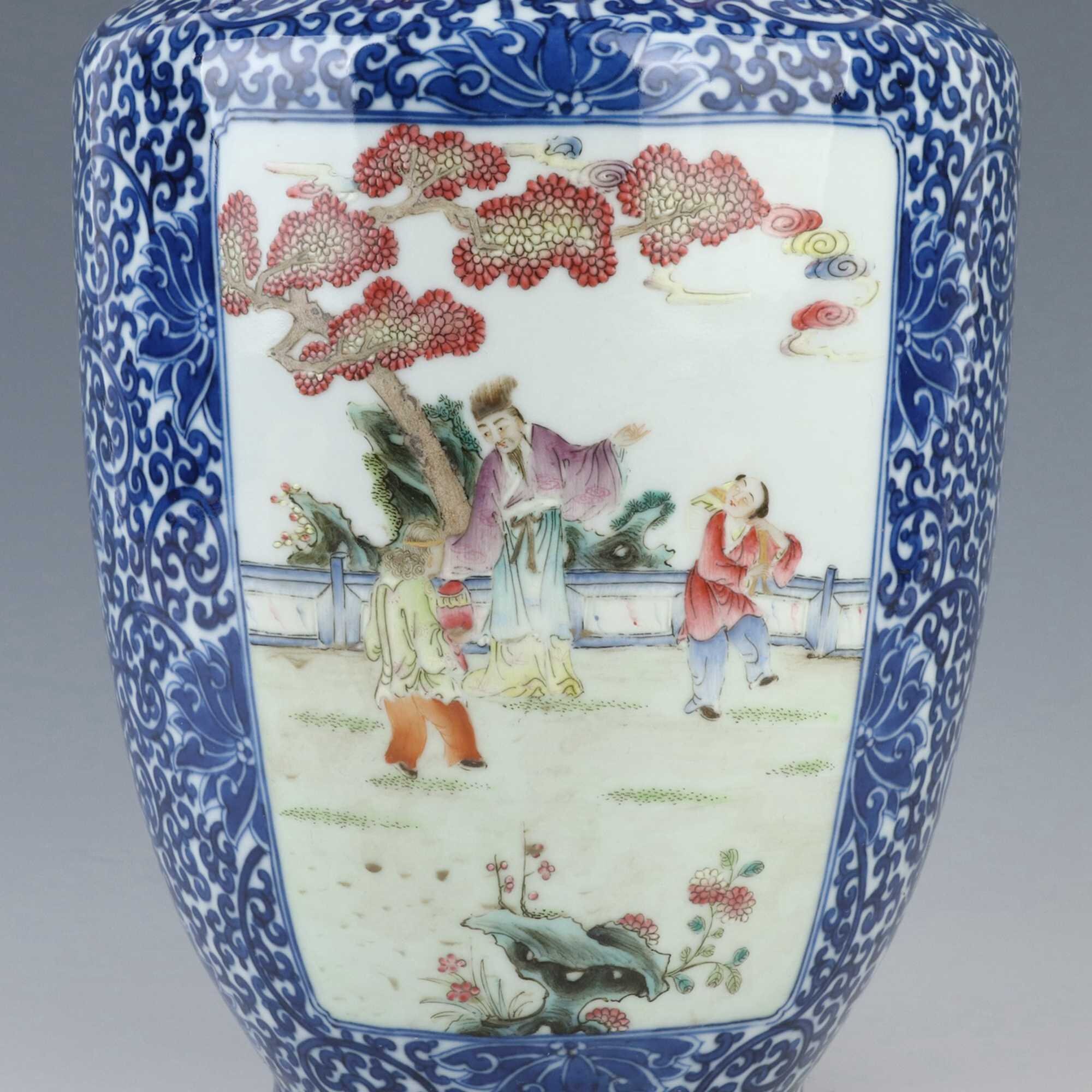 Antique Chinese Blue and White With Famille Rose Porcelain - Etsy