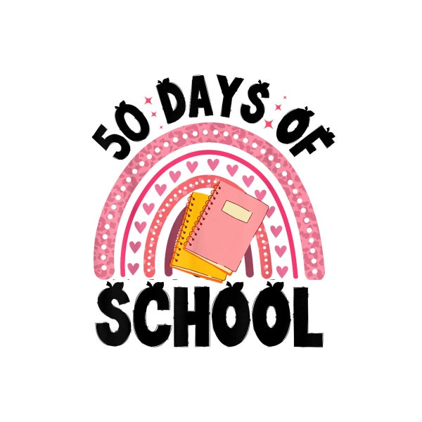 50th Day of School Students Svg - Etsy