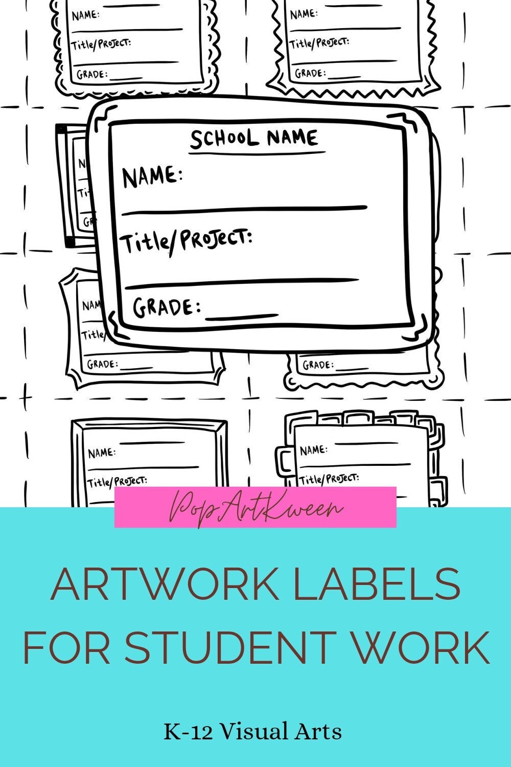 Student Artwork Labels - Etsy