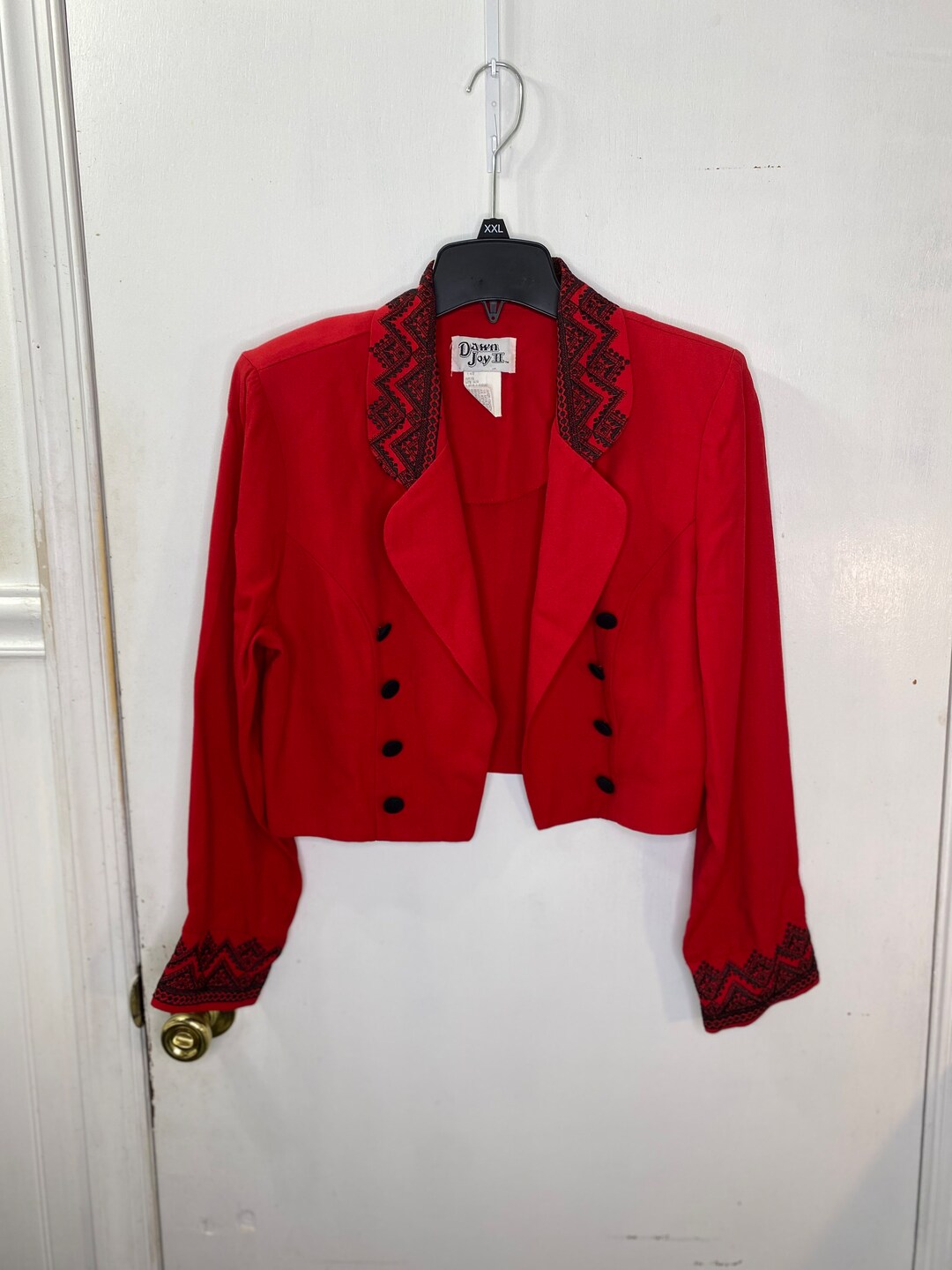 Vintage Dawn Joy 2 Cropped Blazer Jacket Womens Size 14 - Etsy