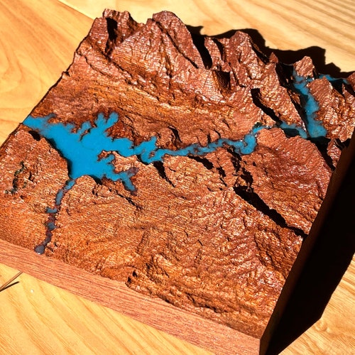 Custom Wooden 3D Maps Topographic Map Custom 3D Map - Etsy