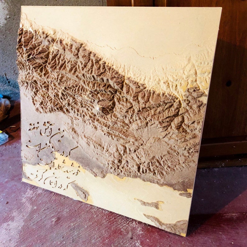 Custom Wooden 3D Maps Topographic Map Custom 3D Map - Etsy