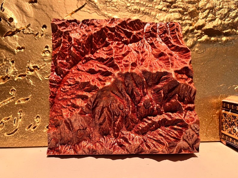 Custom Wooden 3D Maps | Topographic Map | Custom 3D Map - Etsy