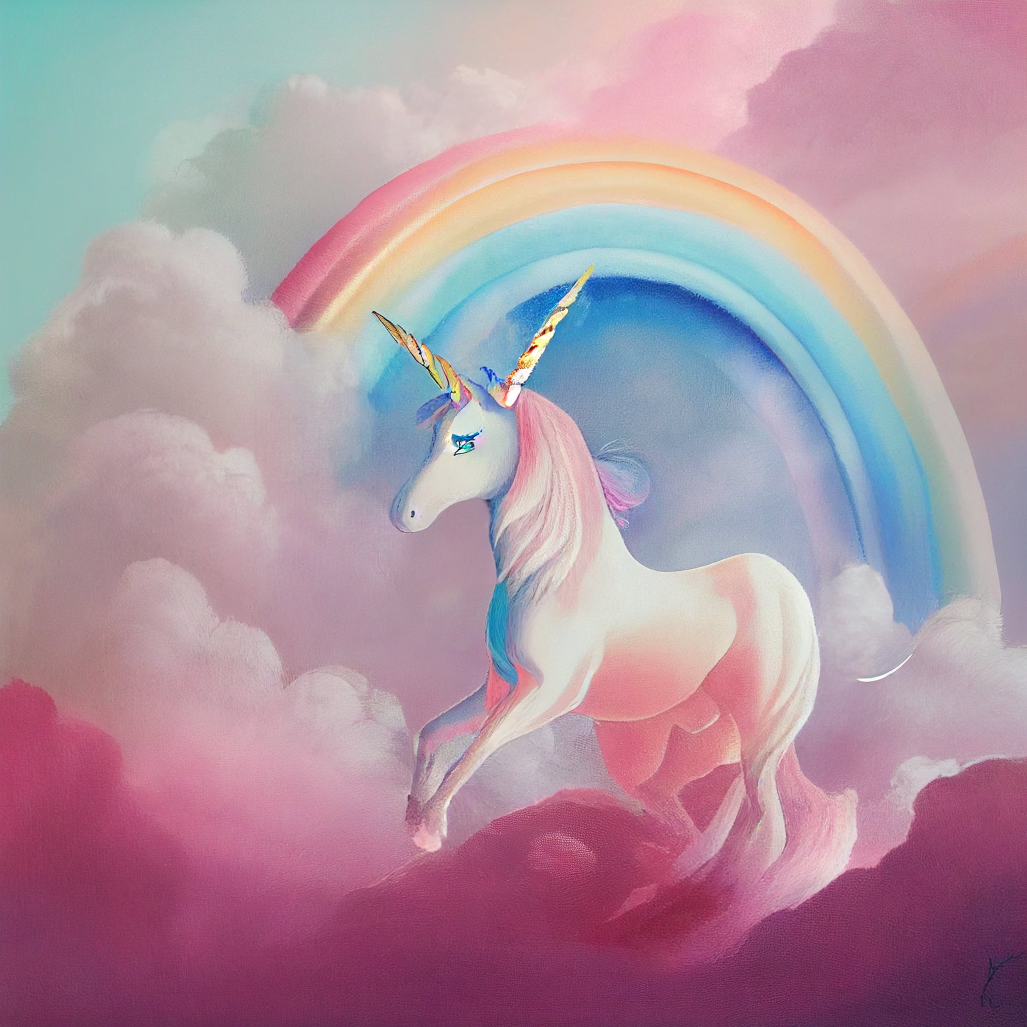 Unicorn Birthday Card Digital Print Digital Instant Download 4K HD - Etsy