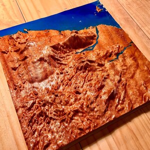 Custom Wooden 3D Maps | Topographic Map | Custom 3D Map - Etsy