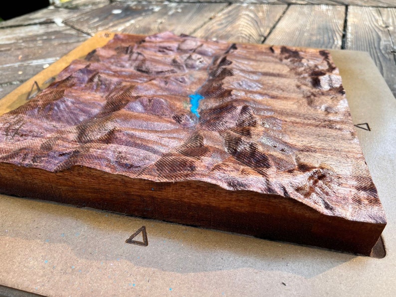 Custom Wooden 3D Maps Topographic Map Custom 3D Map - Etsy