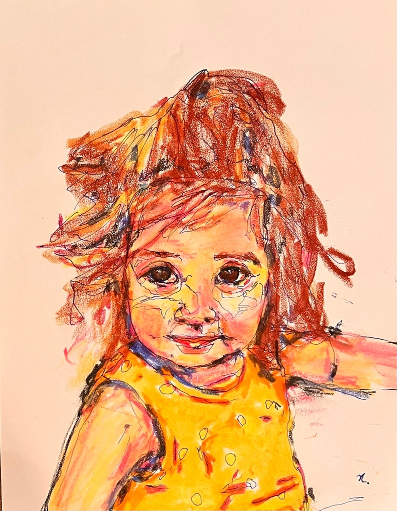 Custom Oil Pastel Portrait – Vibrant and Expressive Art - Etsy
