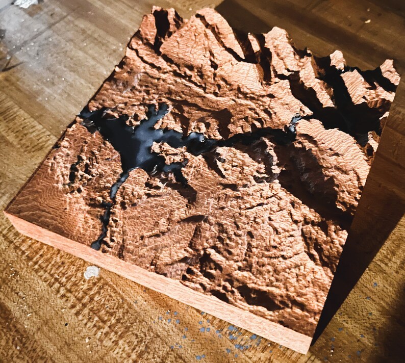 Custom Wooden 3D Maps Topographic Map Custom 3D Map - Etsy