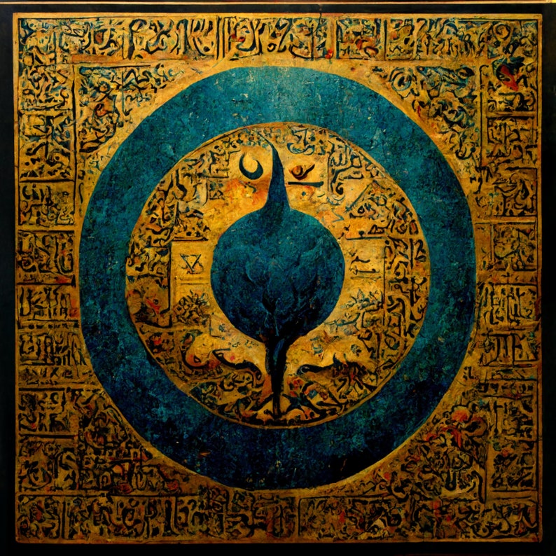 Persian Symbols Digital Art Digital Print 8k Instant Download - Etsy