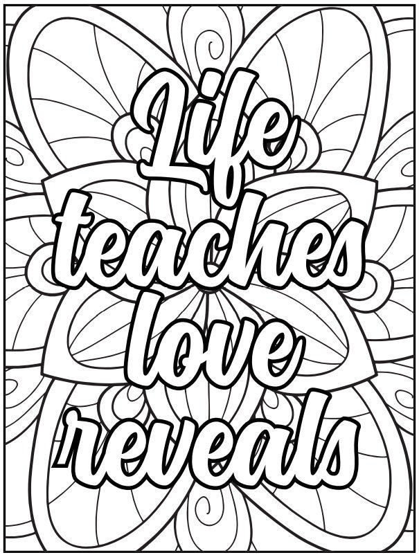 20 Motivational Quotes, Coloring Pages Pdf, Digital Download - Etsy