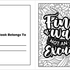 25 Motivational Quotes, Coloring Pages Pdf, Digital Download - Etsy