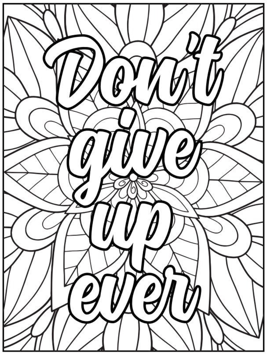 20 Motivational Quotes, Coloring Pages Pdf, Digital Download - Etsy