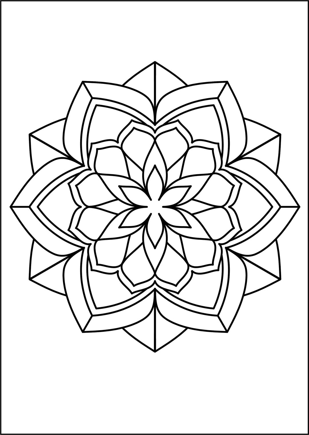 25 Mandala para NIÑOS, Dibujos para colorear pdf, descarga digital ...