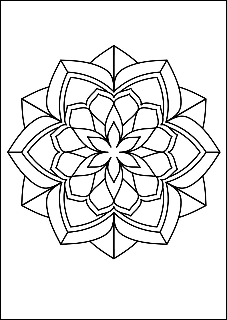 25 Mandala para NIÑOS, Dibujos para colorear pdf, descarga digital ...