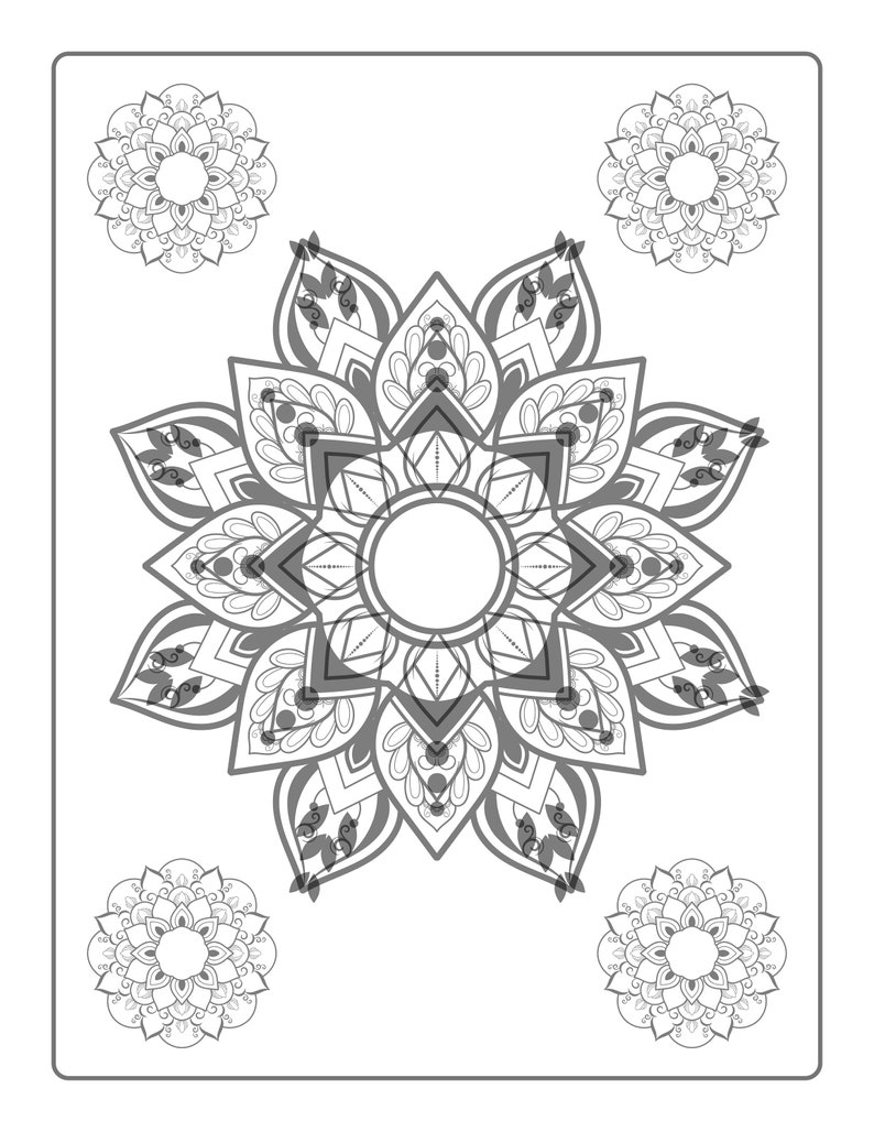 10 Mandala for ADULTS, Coloring Pages Pdf, Digital Download - Etsy