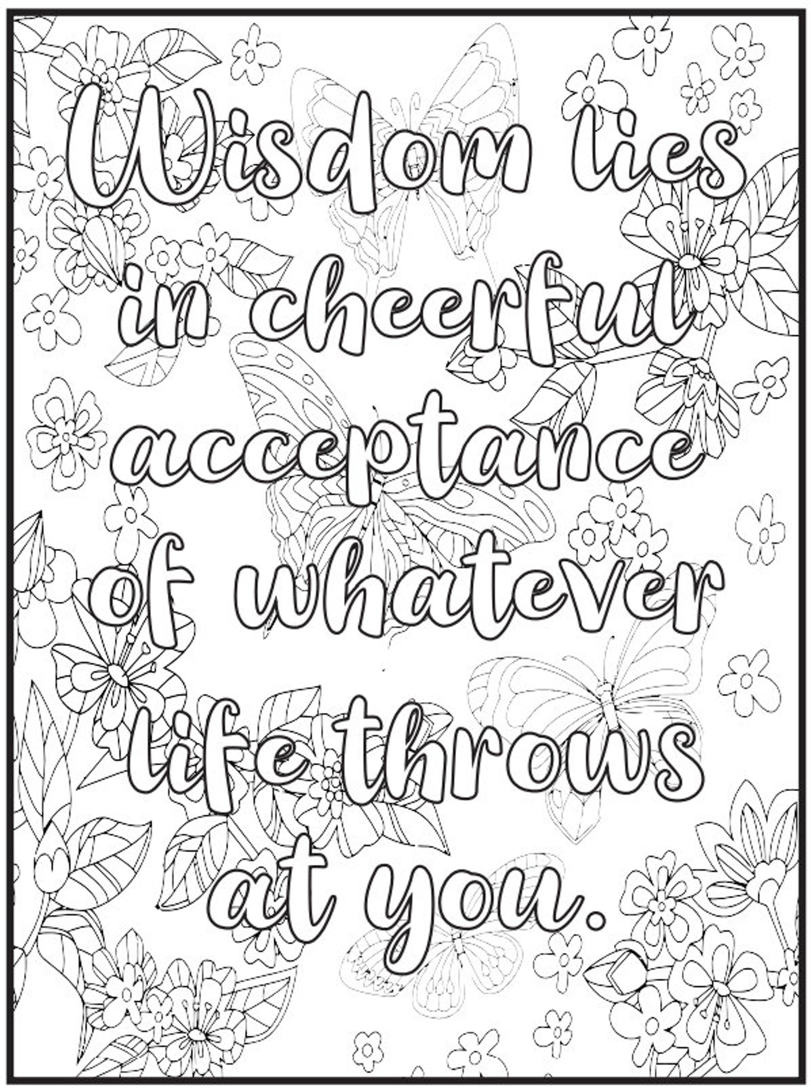 35 Motivational Quotes, Coloring Pages Pdf, Digital Download - Etsy