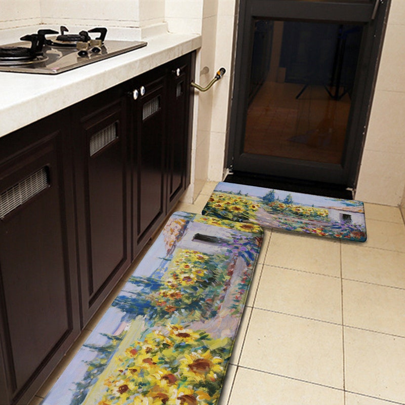 Floral Kitchen Mat - Etsy
