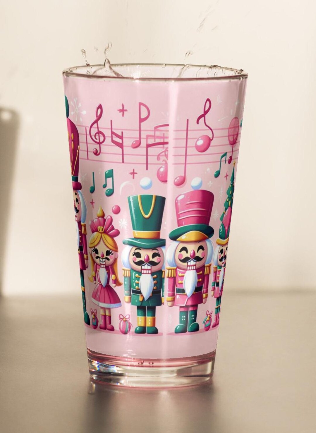 Nutcracker Christmas Decoration Shaker Pint Glass, Holiday Decor ...