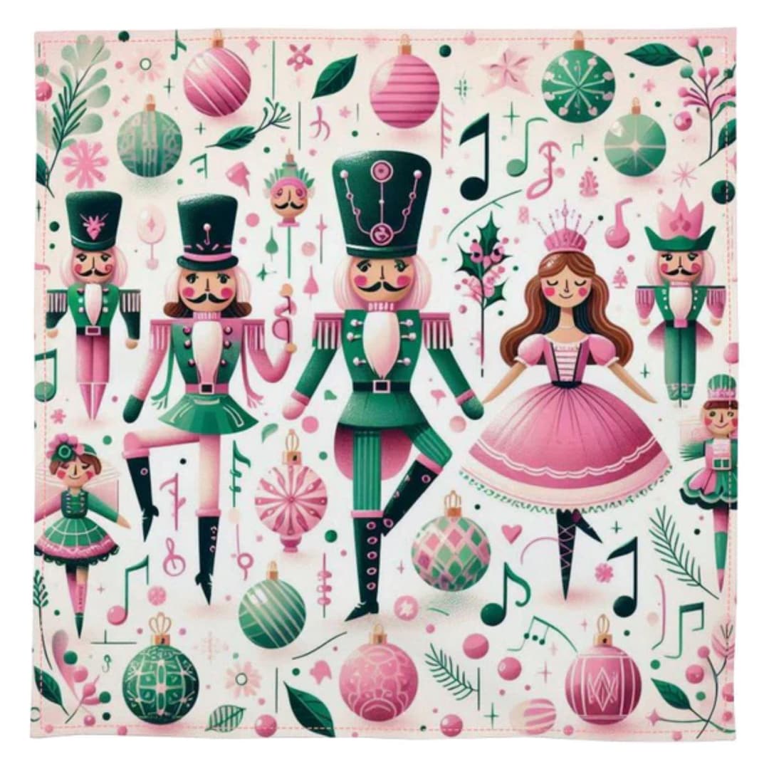 Nutcracker Ballet Napkins Set, Dance Theme Napkin, Holiday Table Decor ...