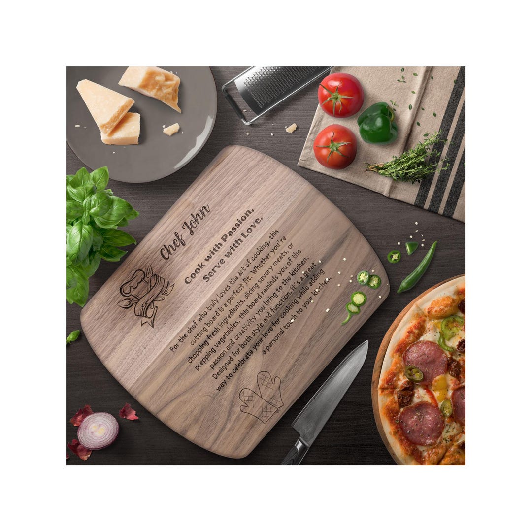 Personalized Chef’s Cutting Board – Custom Kitchen Gift for Passionate ...