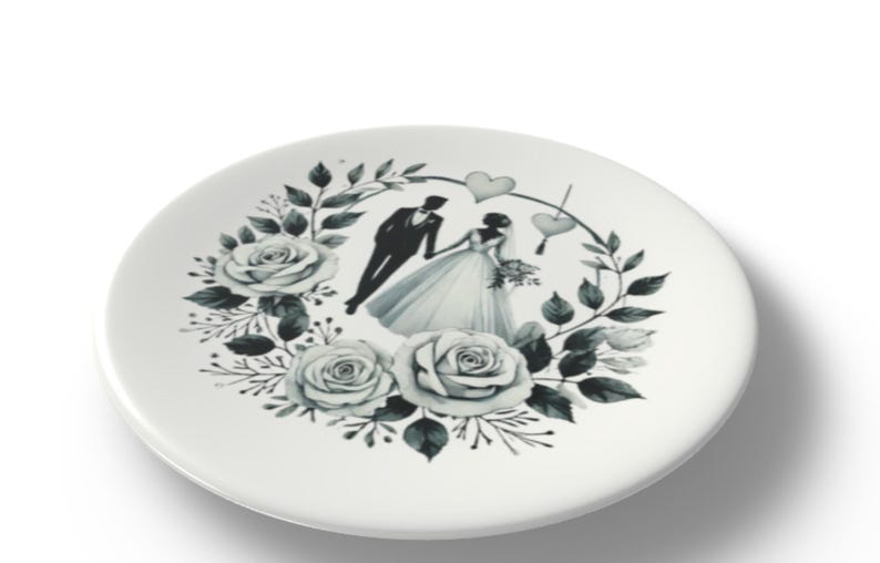 Personalized Bone China Wedding Plate – Custom Couple Gift, Anniversary ...