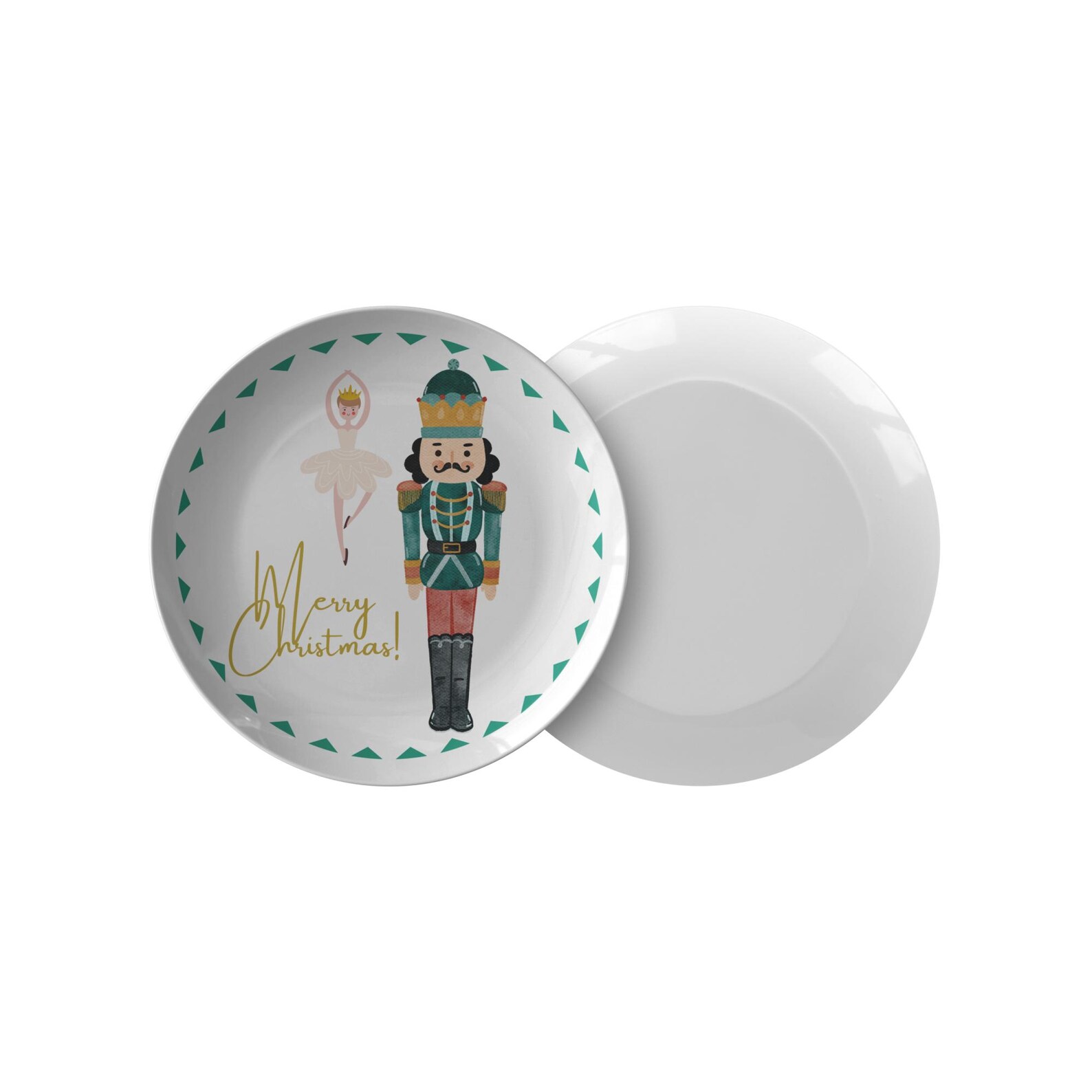 Christmas Nutcracker Plate Holiday Dinnerware Festive Plate Christmas ...