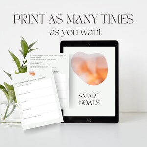 Goal Setting Worksheet Bundle | SMART Goals Template Worksheets | Life ...