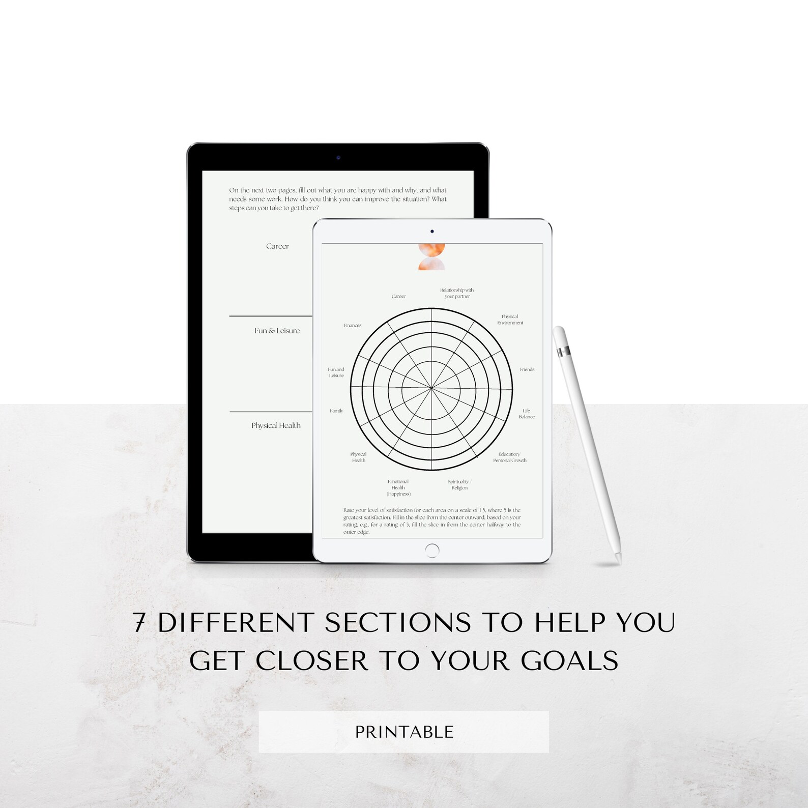 Goal Setting Worksheet Bundle | SMART Goals Template Worksheets | Life ...