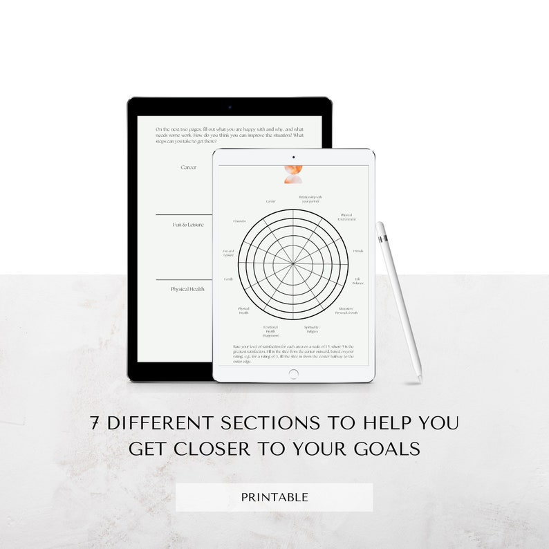 Goal Setting Worksheet Bundle | SMART Goals Template Worksheets | Life ...
