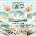 Ocean Blue Watercolor Junk Journal Papers, Shabby Chic Seaside ...