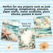 Ocean Blue Watercolor Junk Journal Papers, Shabby Chic Seaside ...