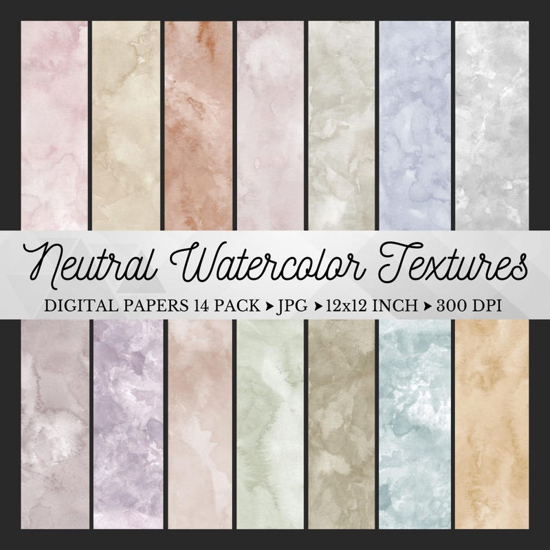 Digital Watercolor - Etsy