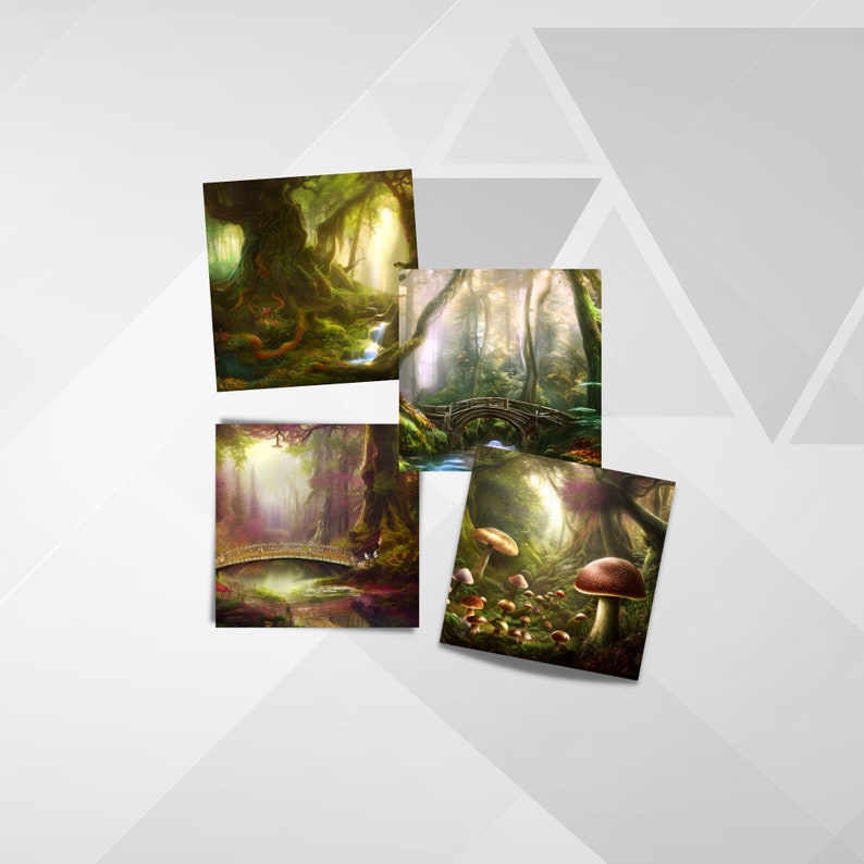 Enchanted Forest Digital Papers Digital Paper Pack Enchanted - Etsy