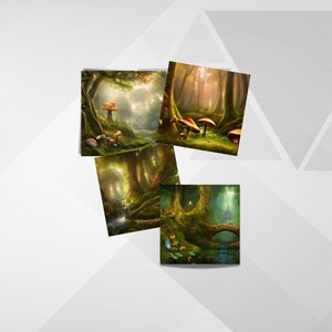 Enchanted Forest Digital Papers, Digital Paper Pack, Enchanted ...