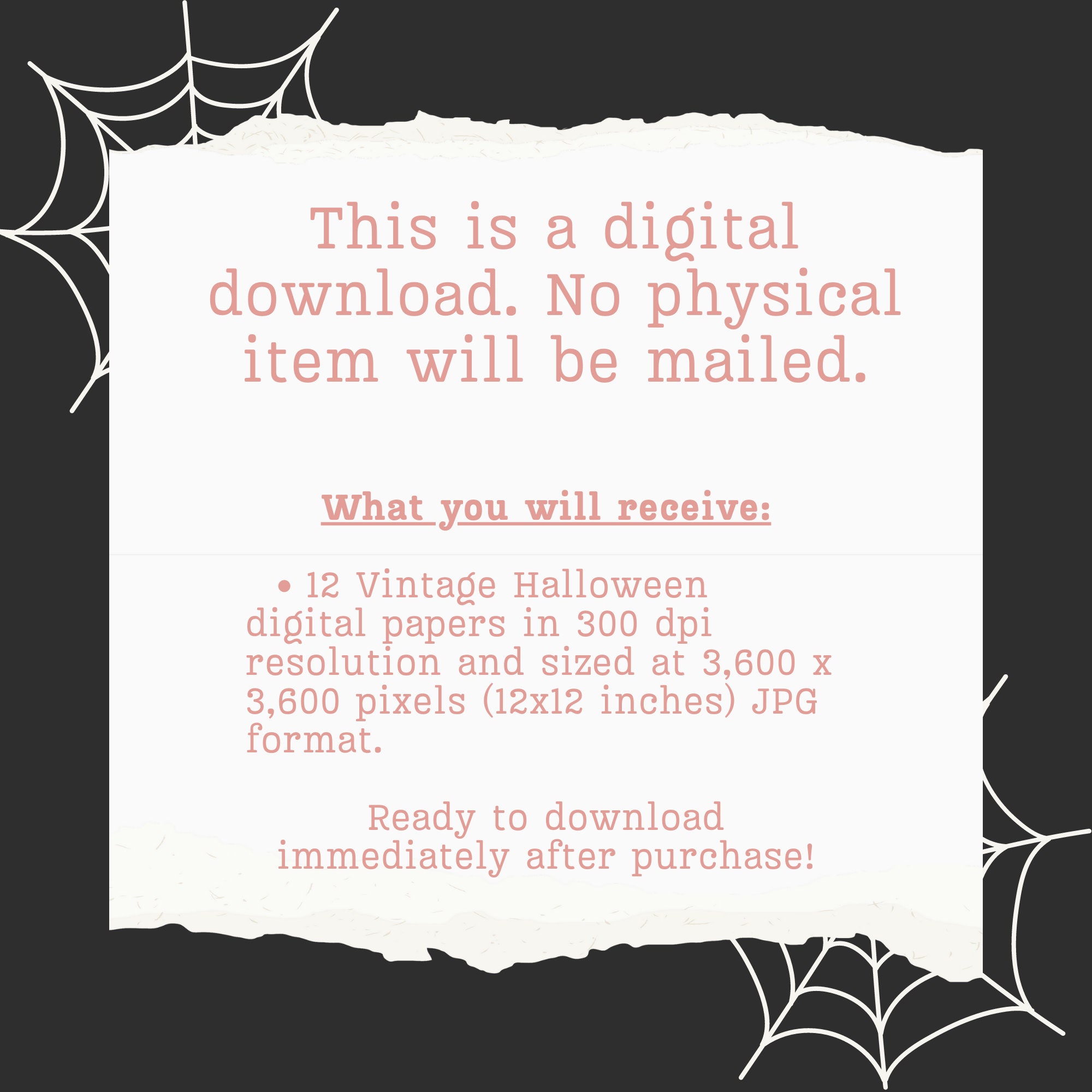 Vintage Halloween Digital Paper, Halloween Printable, Scrapbook Paper ...