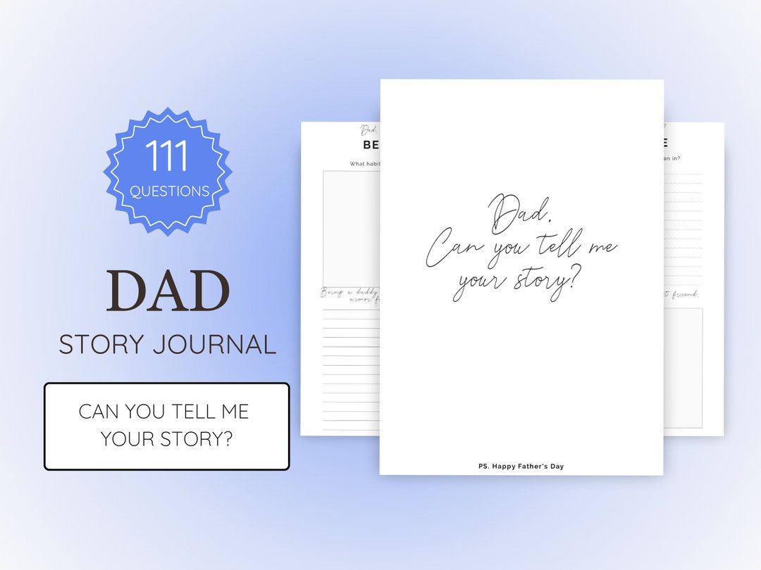 Best Dad Journal | Journal Prompts for Dad | Father’s Day Journal ...