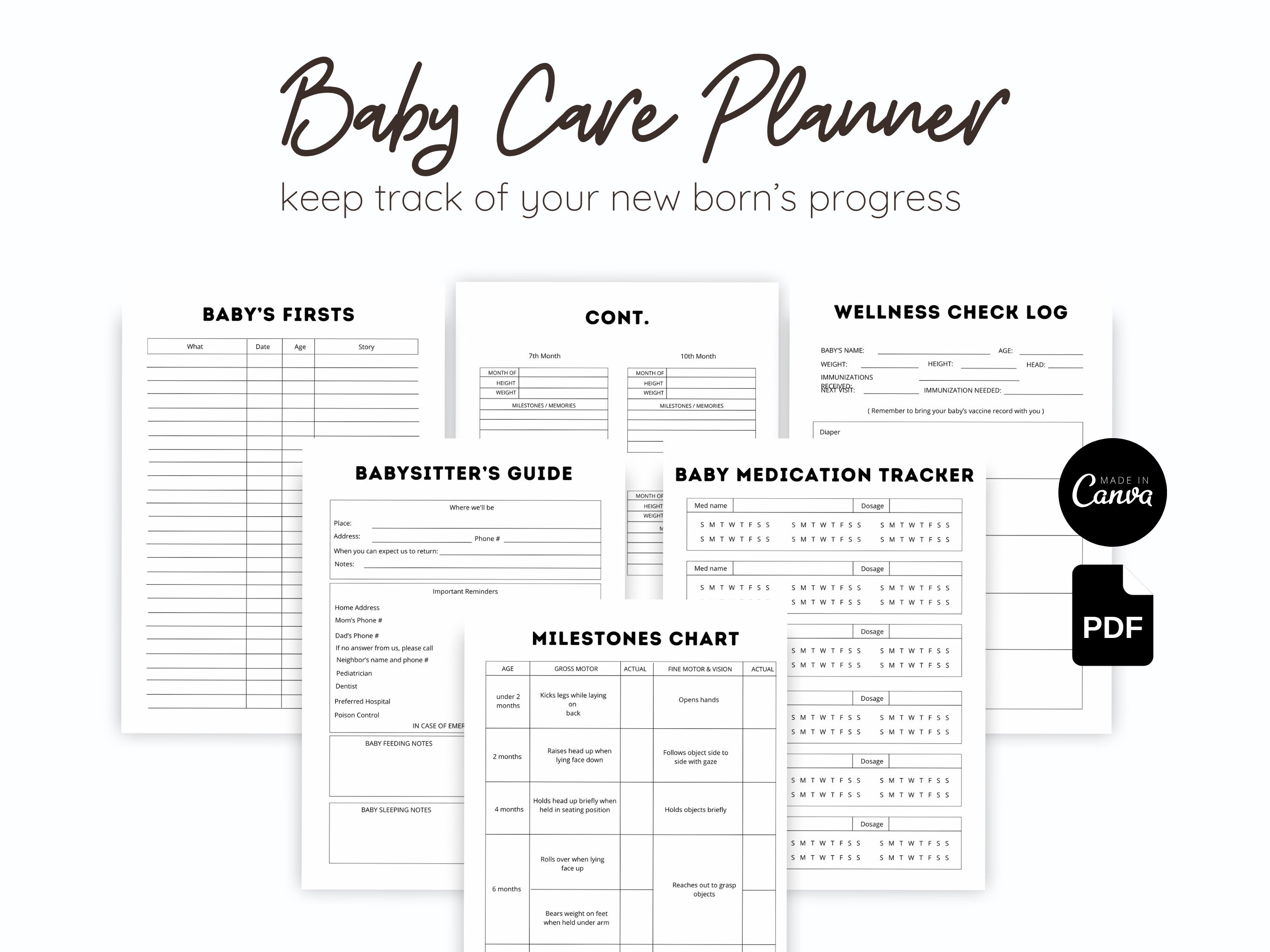 BEST Newborn Baby Journal | Baby Daily Log | Baby First Milestones ...