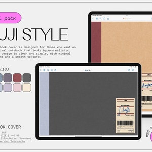 40 MUJI STYLE Notebook Cover Landscape Portrait - Etsy