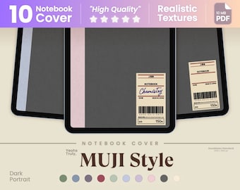 10 MUJI STYLE Notebook Cover Landscape Light Aesthetic Notebook Cover Minimalistic Notebook ...