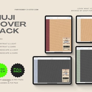 40 MUJI STYLE Notebook Cover • Landscape • Portrait • Aesthetic ...