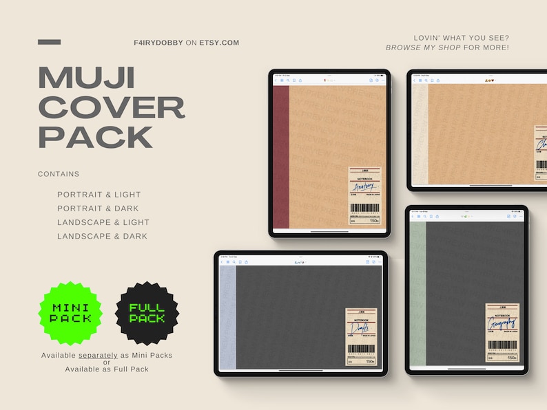 10 MUJI STYLE Notebook Cover Landscape Light Aesthetic Notebook Cover ...