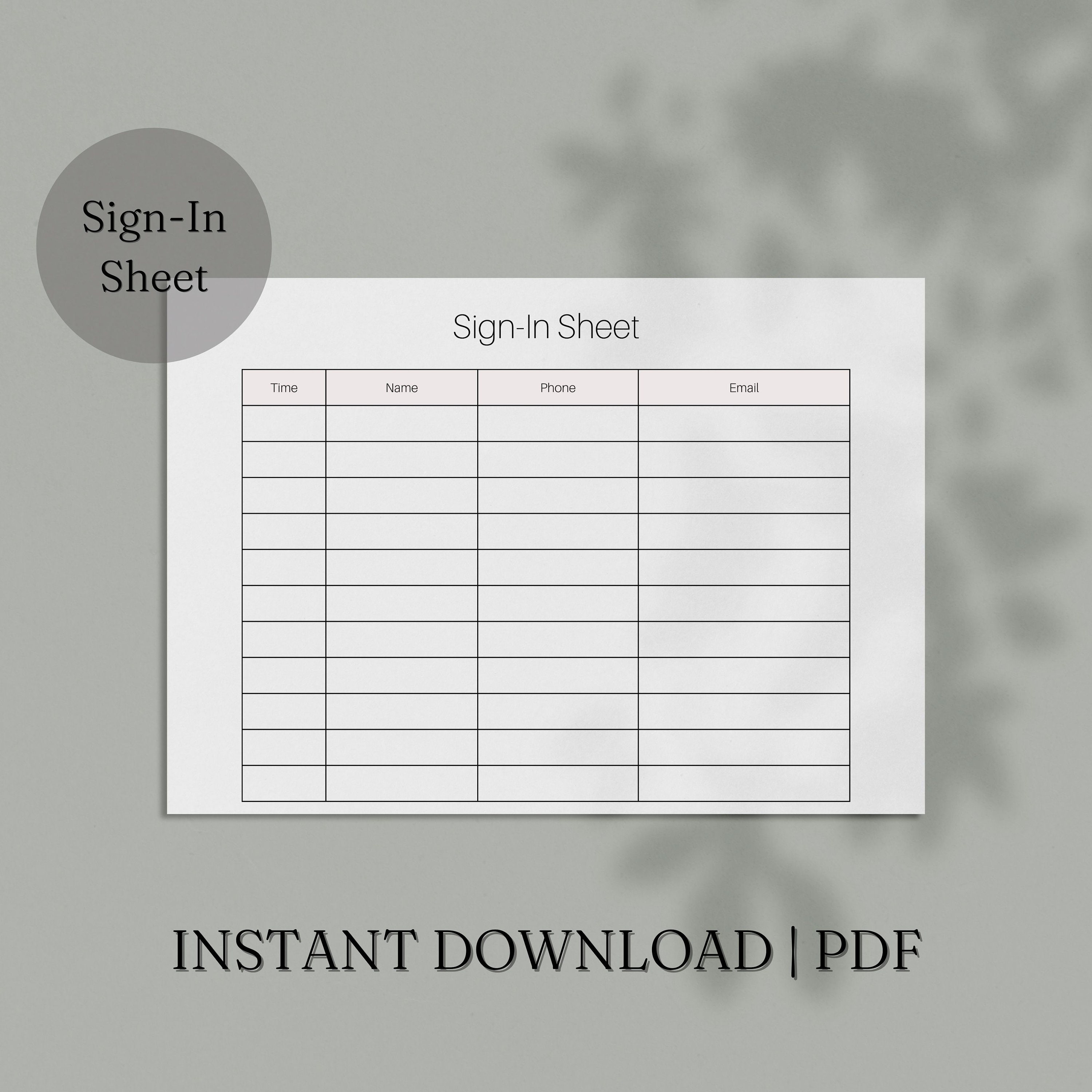 Sign up Sheet BUNDLE | Contact Information | Sign up Sheet | Sign in ...