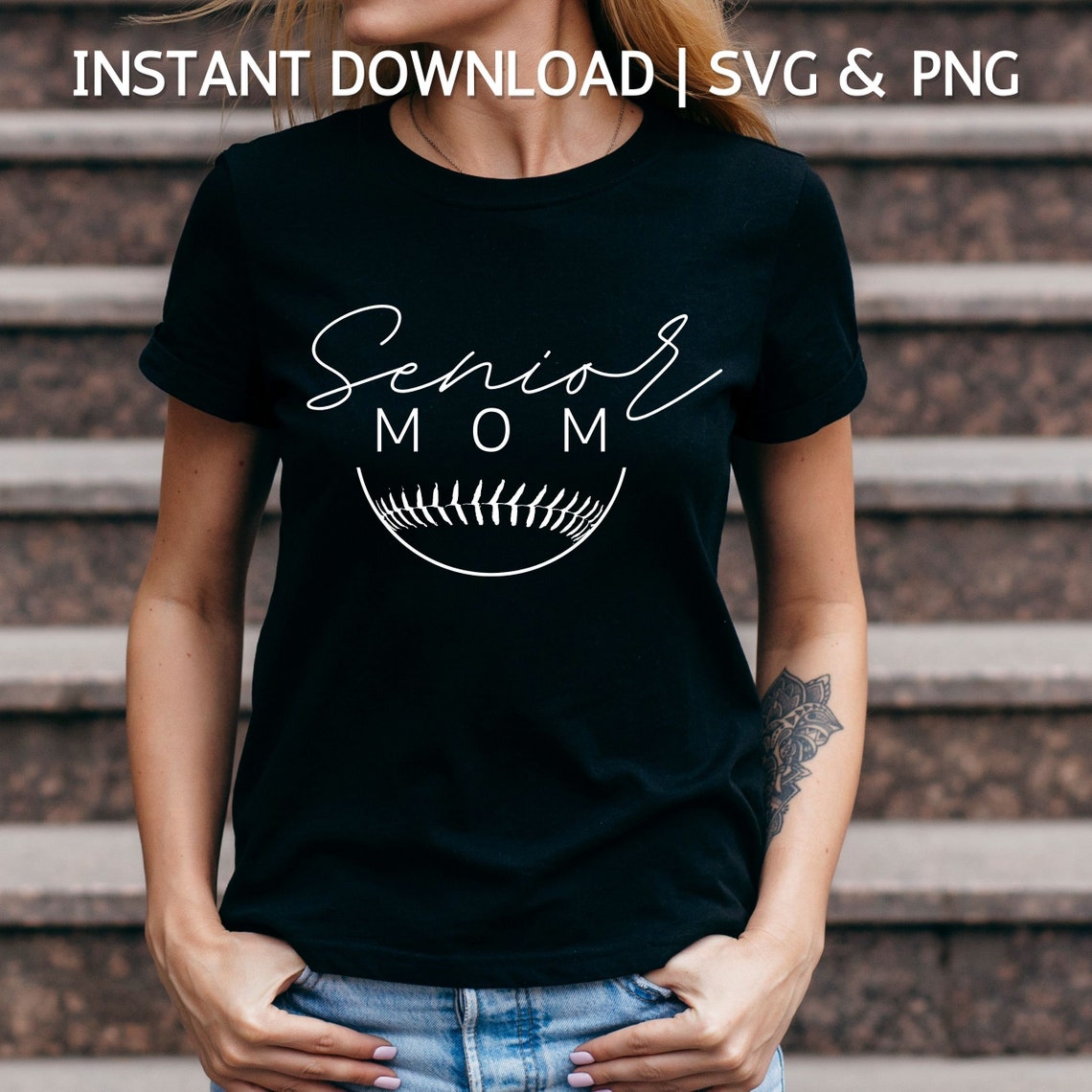 Senior Baseball Mom SVG & PNG | Senior Mom Shirt | Baseball Mom SVG ...