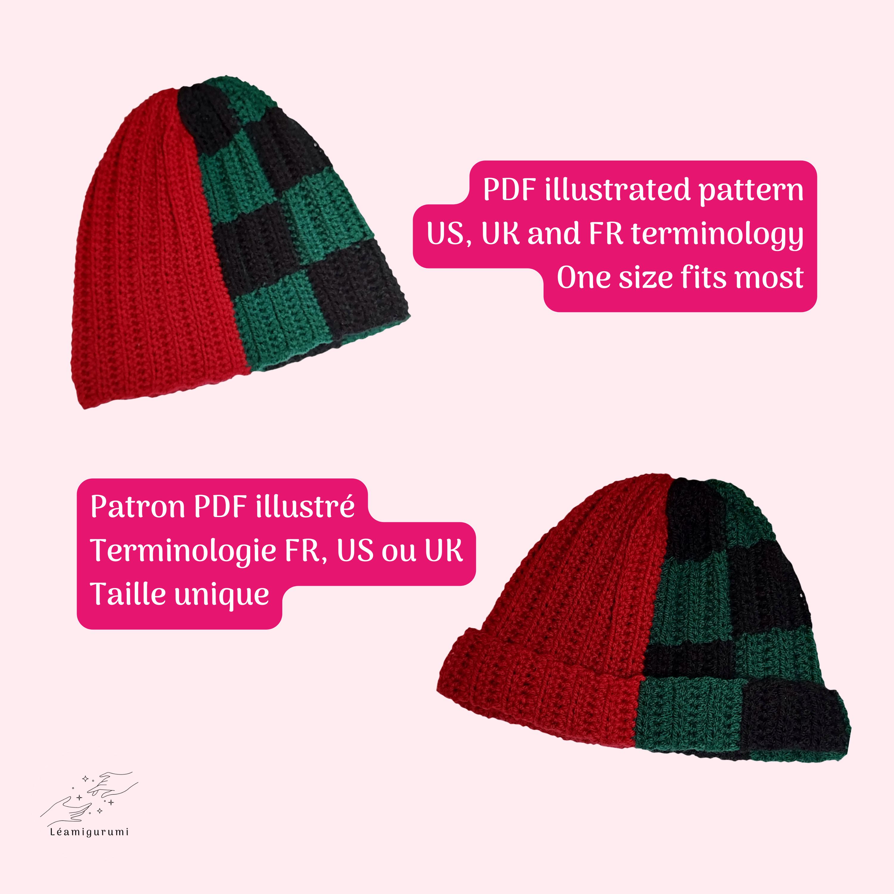 Tanjiro Crochet Hat / PDF Pattern - Etsy